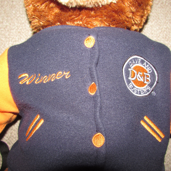 Dave & Busters | Accessories | Dave Busters Winner Plush Bear Varsity ...